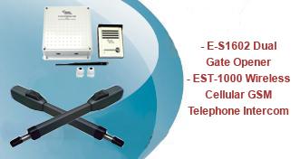 Estate Swing E-S 1602 Dual Gate Opener Packages - GSM Wireless Intercom Package