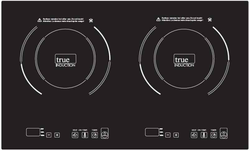 Portable Double Burner Induction Cooktop