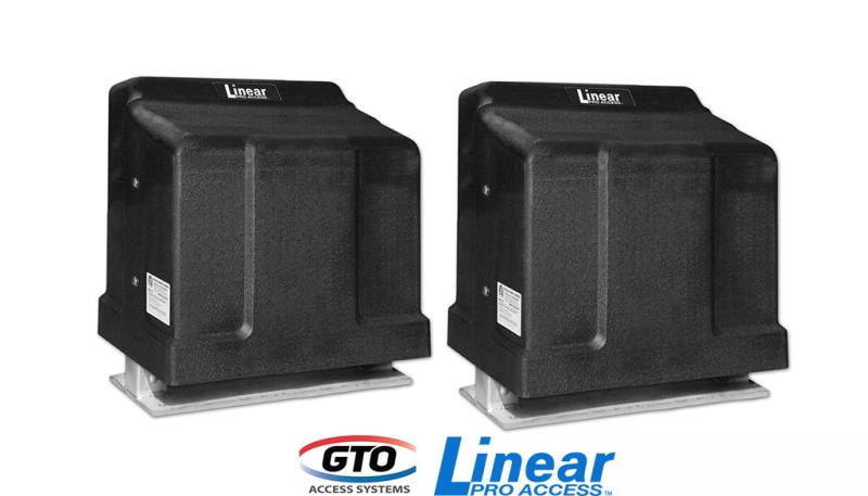 GTO/Linear Pro SL2200B 12V Brake Lock Dual Slide Gate Opener with Free ...