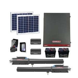 LiftMaster LA500XL20W Dual Swing Solar Gate Opener Kit with MyQ ...