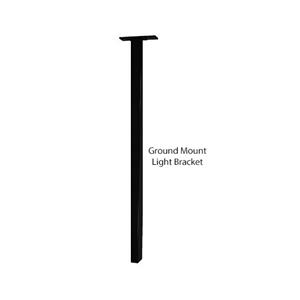 Aluminum Light Bracket - Ground Mount 4ft Tall