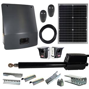 USAutomatic Sentry 300 Single Swing Gate Opener Kit - 30 Watt Panel
