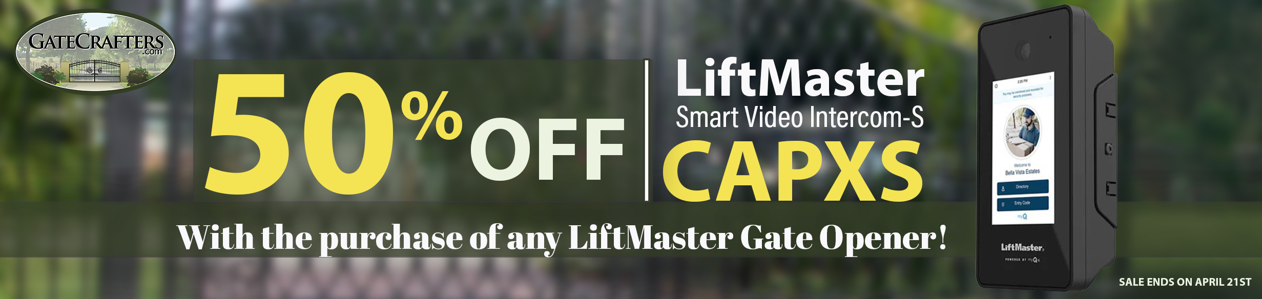 LiftMaster RSL12UL Single Slide Residential/Light Commercial Gate ...